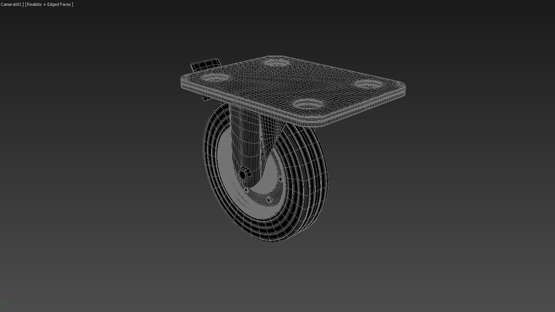 3d Caster Wheel
