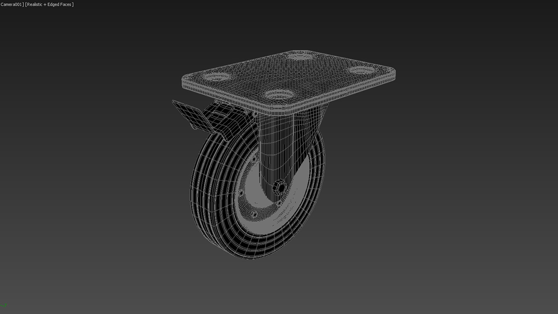 3d Caster Wheel