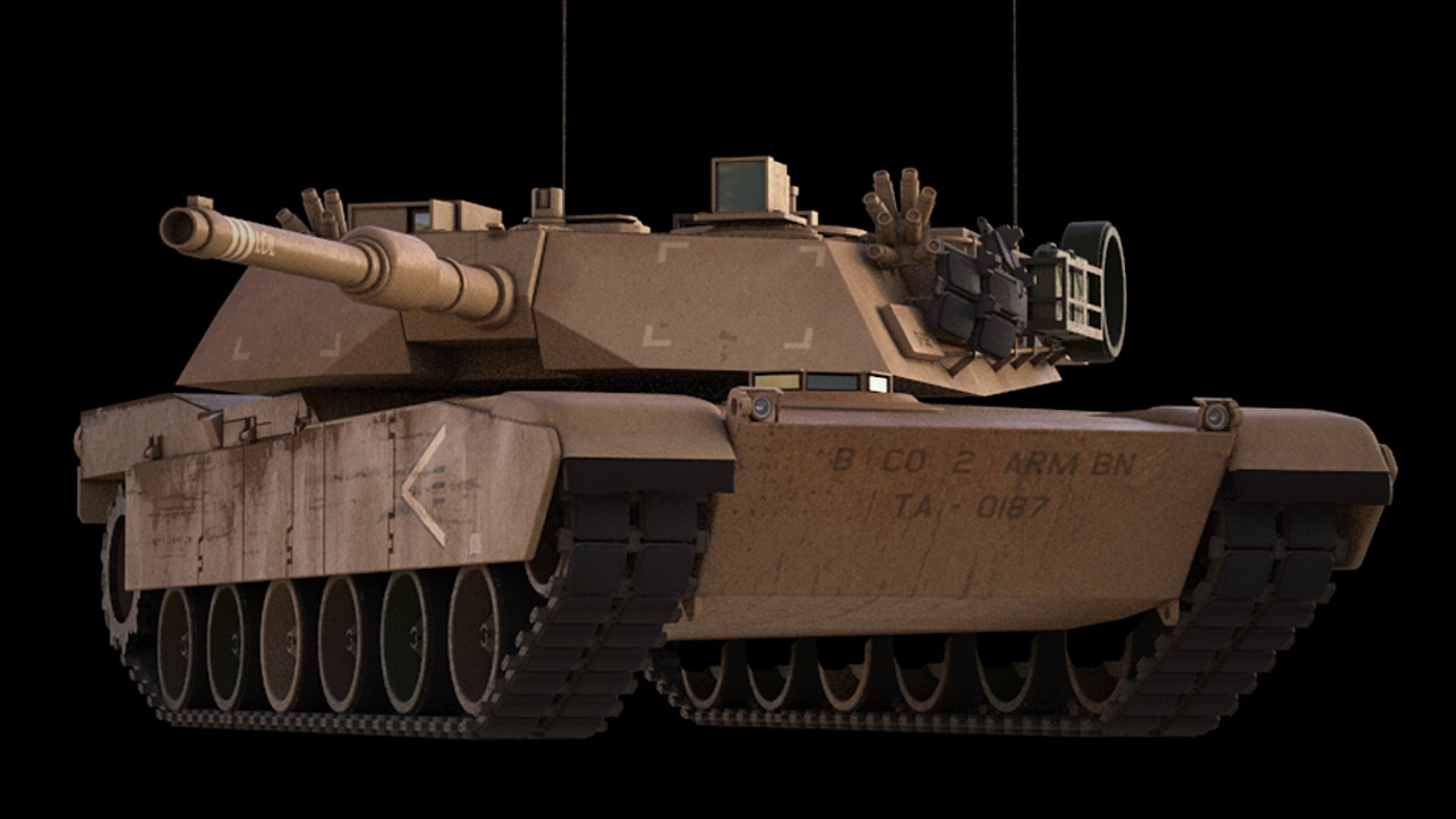 3d M1a1 Abrams Tank Model