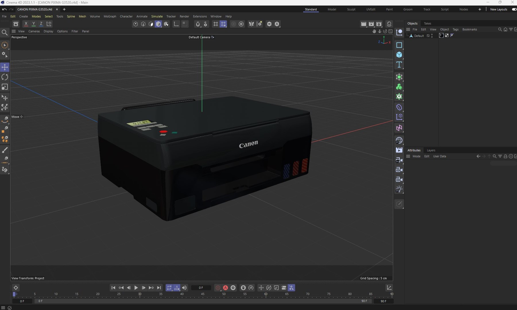 CANON PIXMA G3520 3D - TurboSquid 2193988