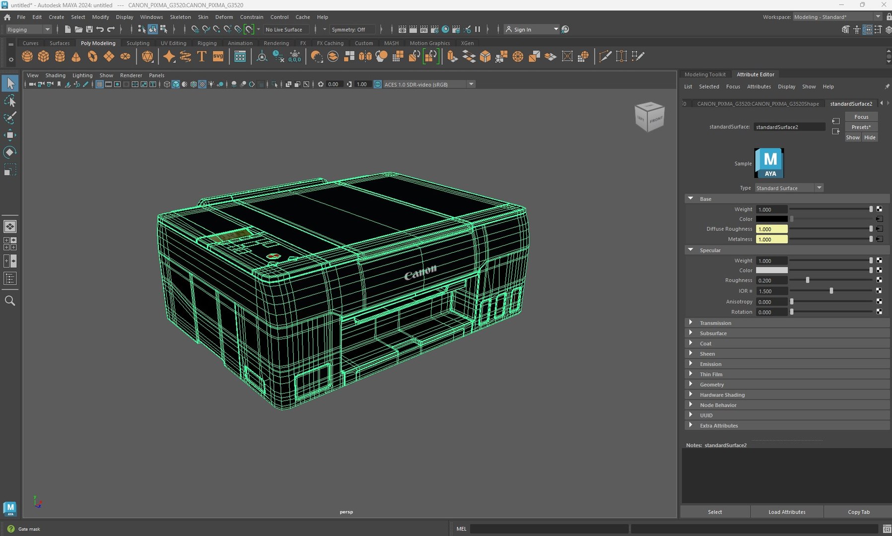 CANON PIXMA G3520 3D - TurboSquid 2193988