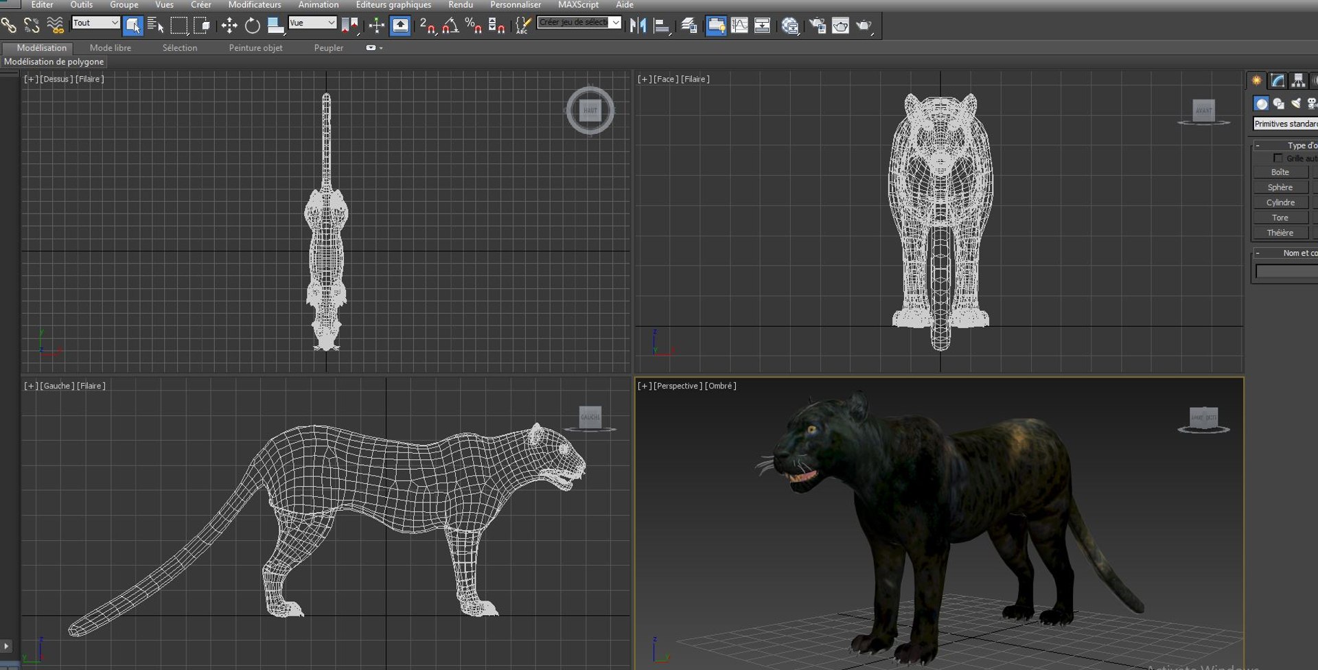 3D Realistic Panther Ready Model - TurboSquid 1284017