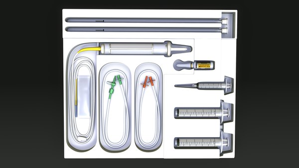 3d model catheter set