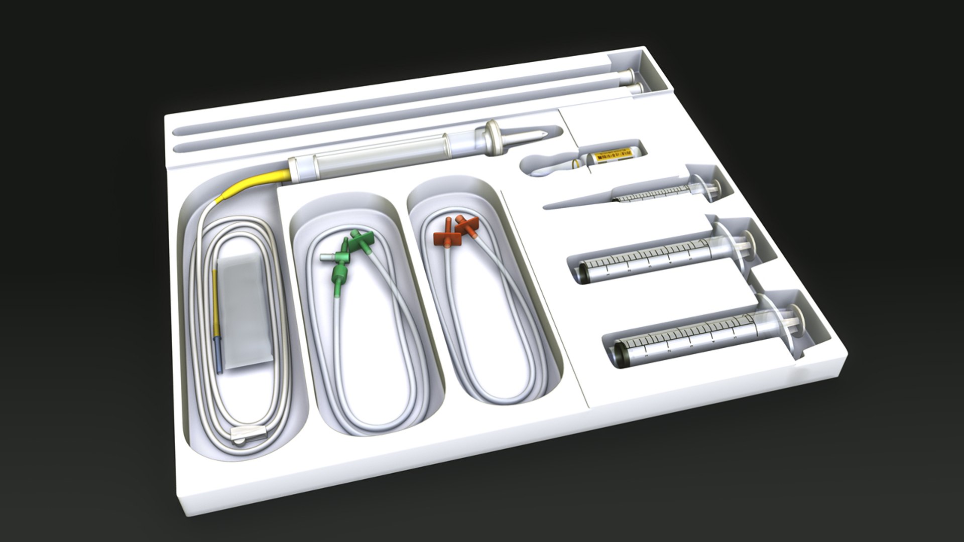 3d Model Catheter Set