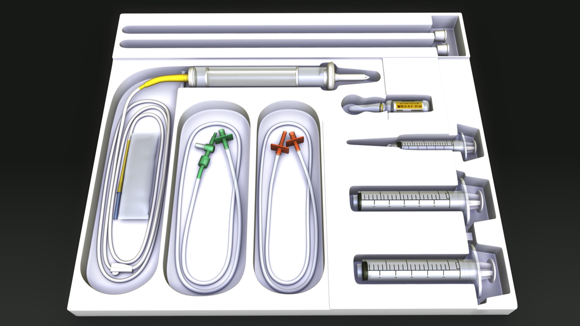 3d Model Catheter Set
