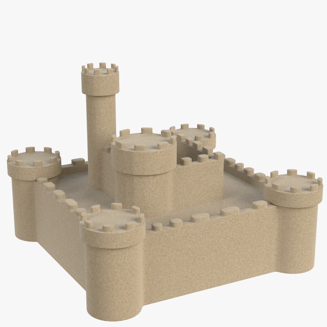 Sand castle 2 3D - TurboSquid 1382255