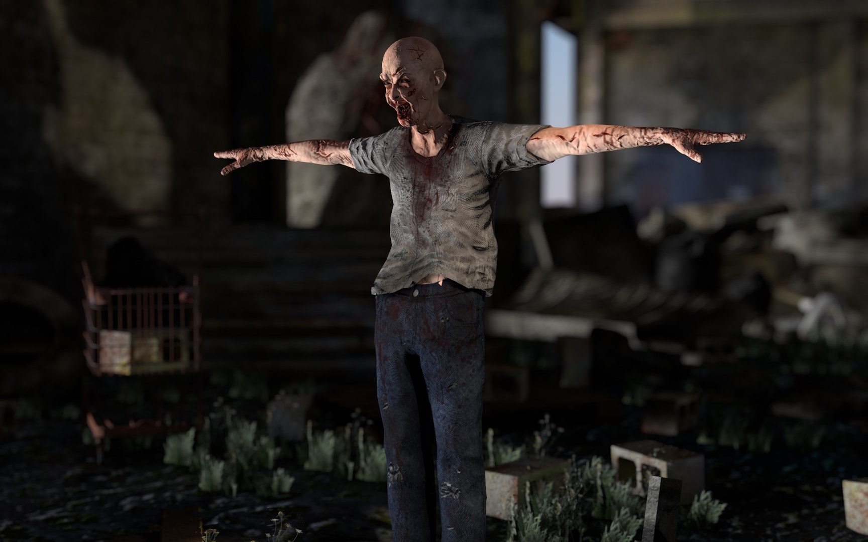 3D Character Zombie Men 3D Model - TurboSquid 1716832