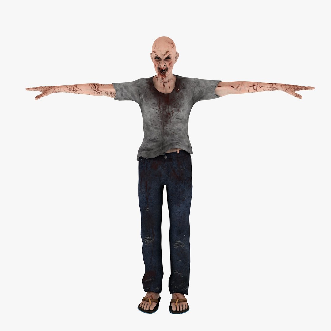 3D Character Zombie Men 3D Model - TurboSquid 1716832