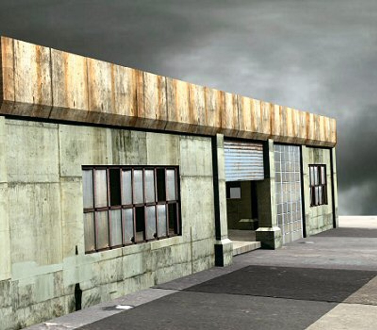 Dispatch Office Building 3d Model