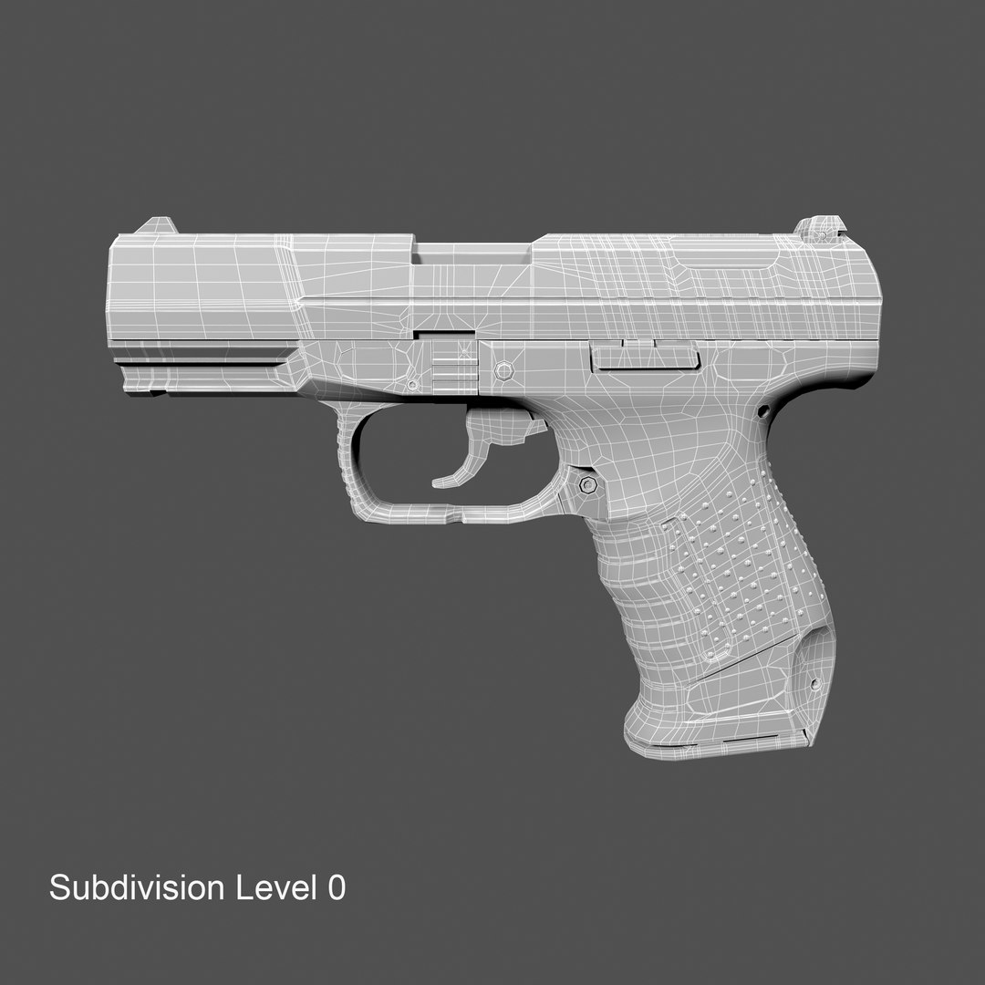 3d Model Walther P99 Pistol