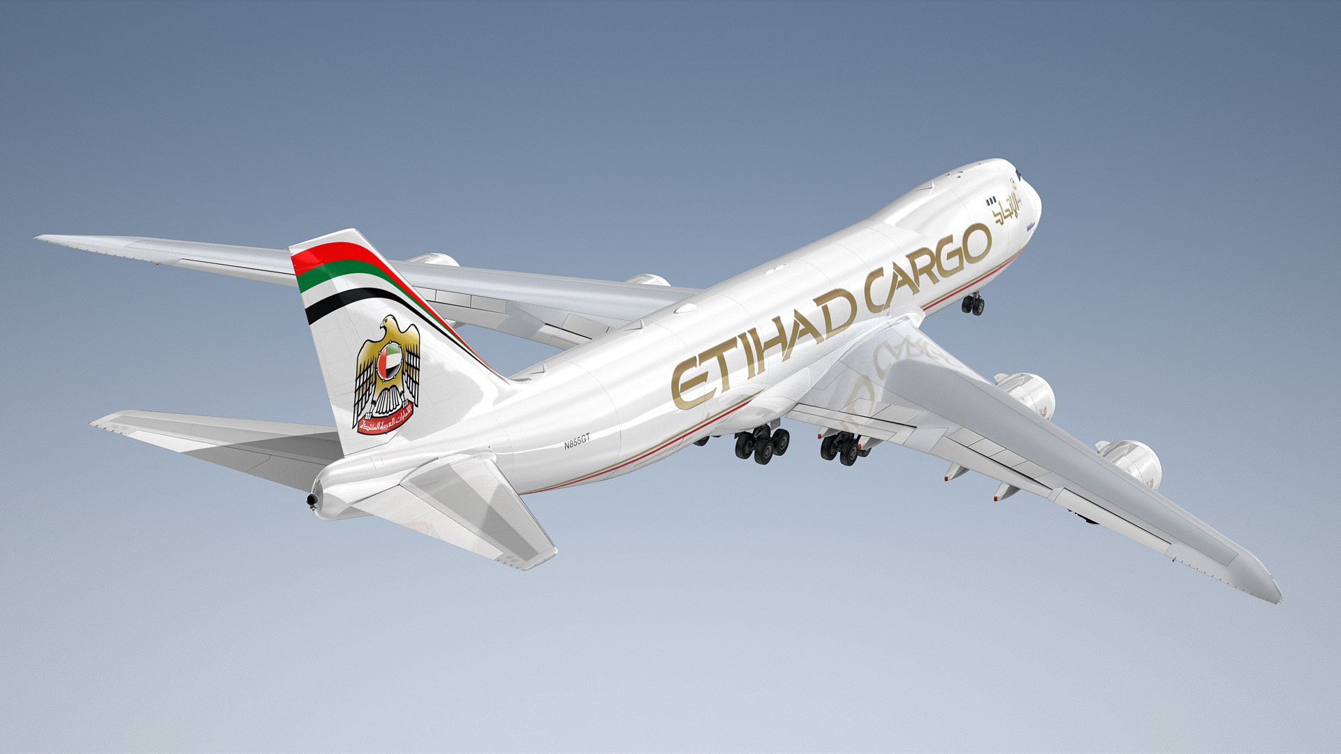 3D Boeing 747-8F Etihad Airways Cargo Model - TurboSquid 2158848