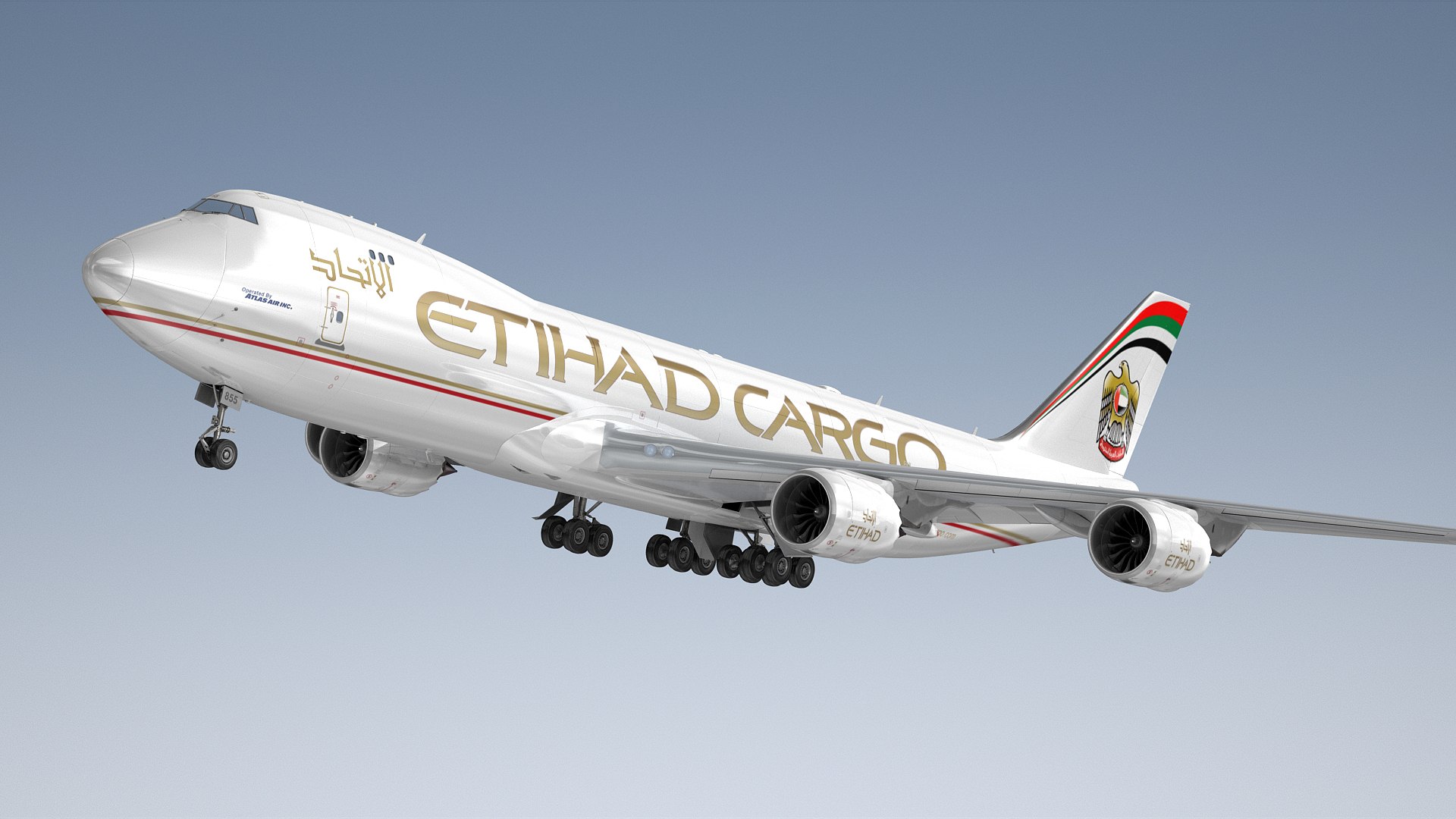 3D Boeing 747-8F Etihad Airways Cargo Model - TurboSquid 2158848