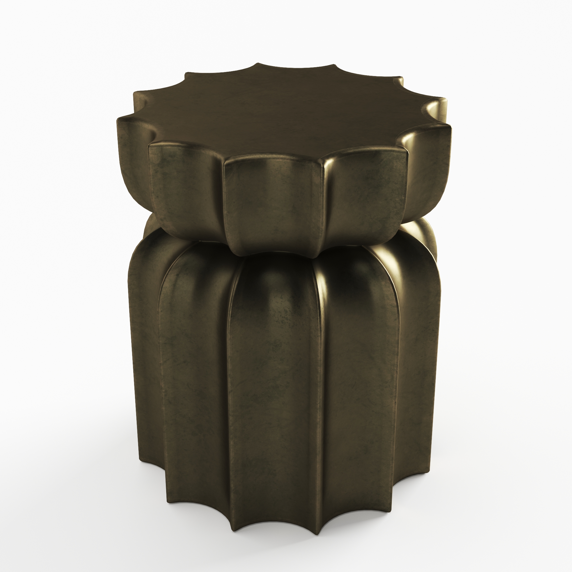 Antique Bronze Side Table Star model - TurboSquid 1836111