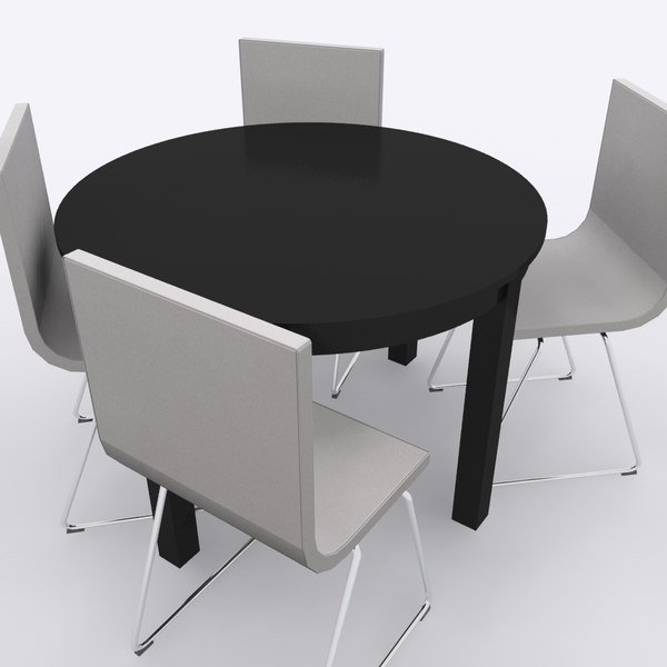 3d ikea bjursta table bernhard model