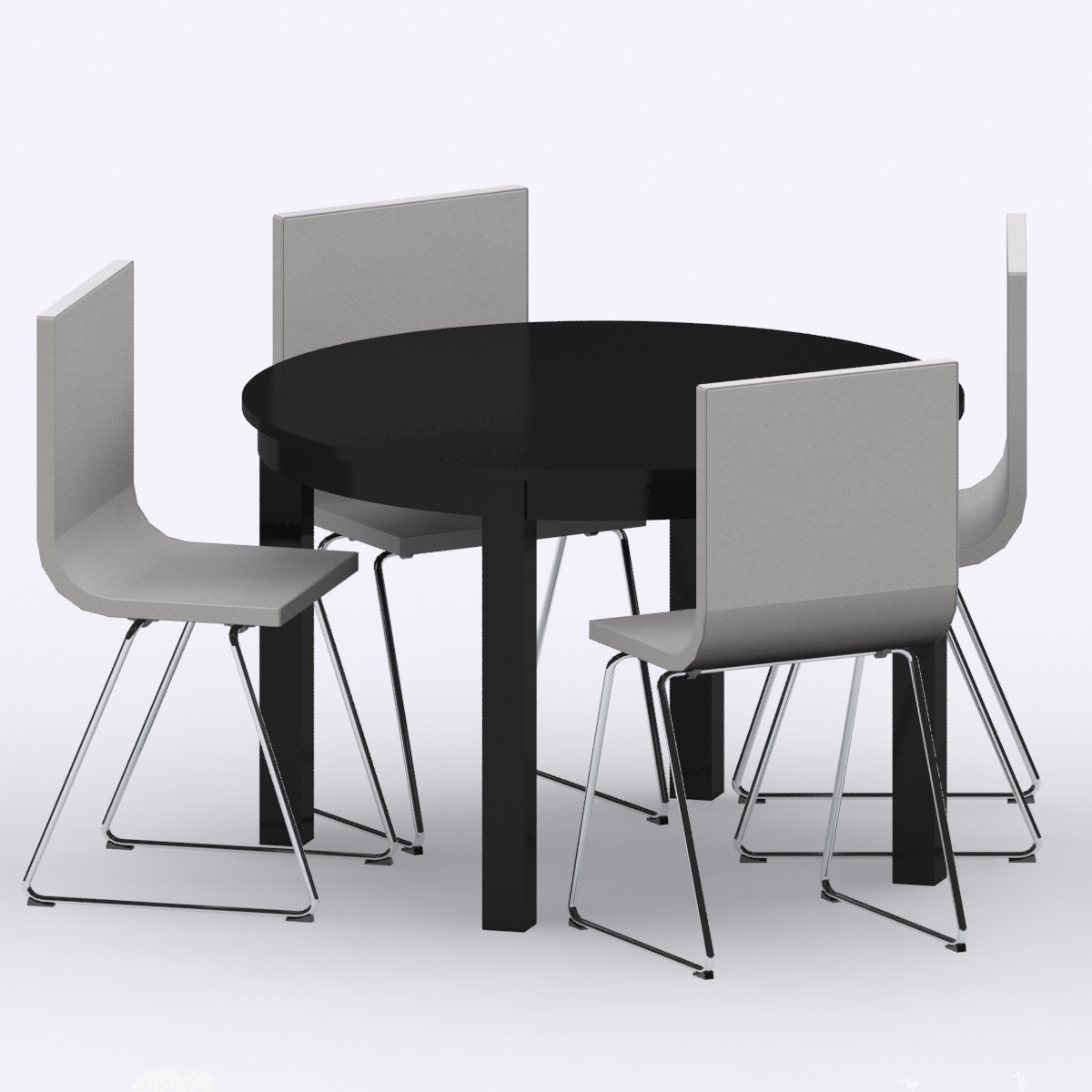 3d ikea bjursta table bernhard model