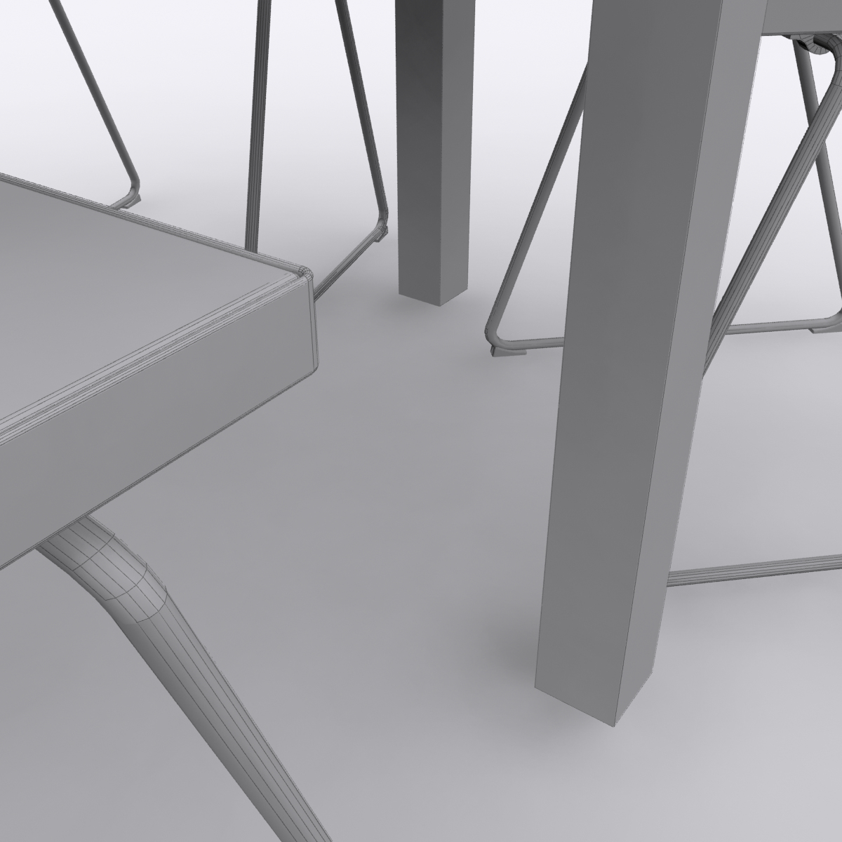 3d ikea bjursta table bernhard model