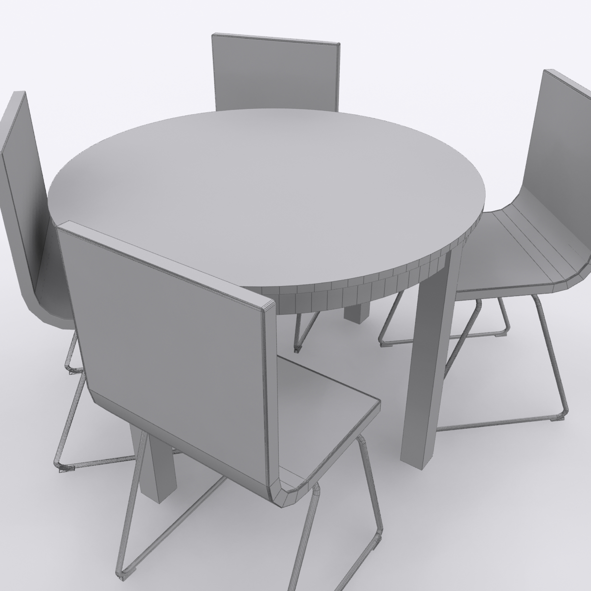 3d ikea bjursta table bernhard model