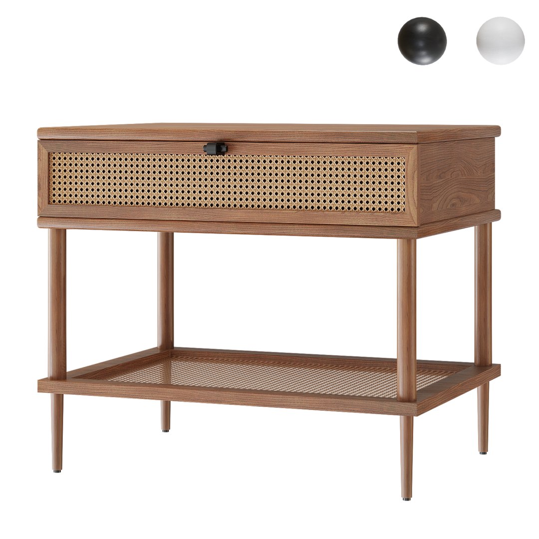 3D Coast Side Table By Uttermost Model - TurboSquid 2427775