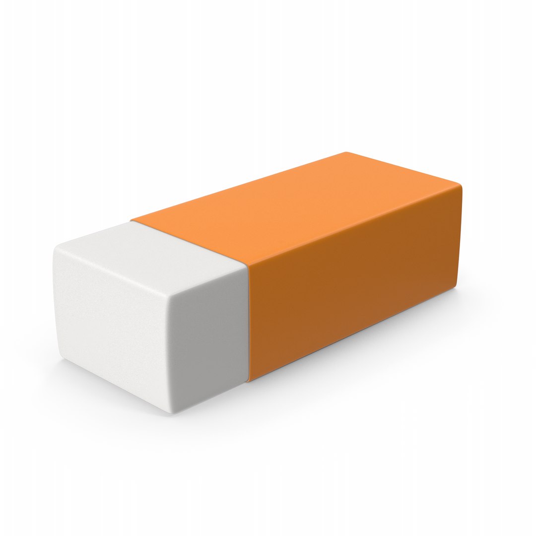 Eraser Orange 3D Model - TurboSquid 2179272