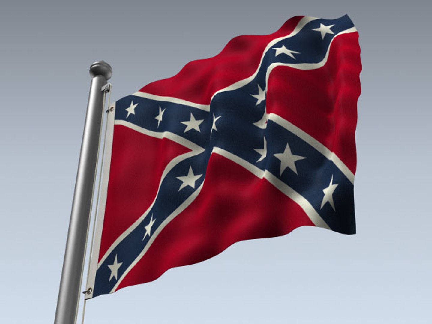 Flag Confederate 3d Model