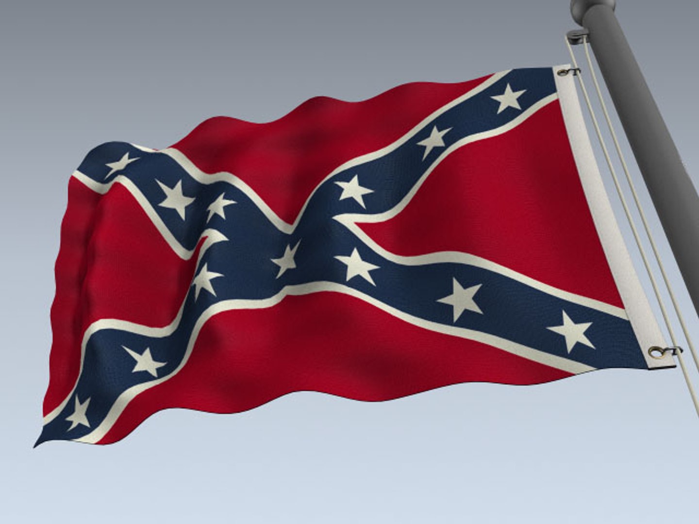 Flag Confederate 3d Model
