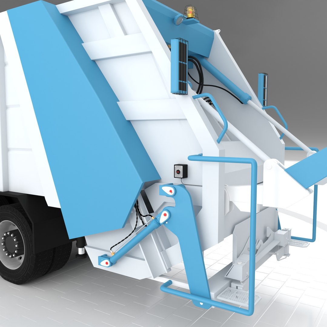3D Hydraulic Lifter Garbage Truck - TurboSquid 1730929