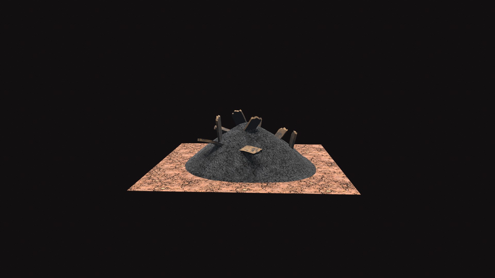 3D Medieval Coal Stack 01 - TurboSquid 2320864