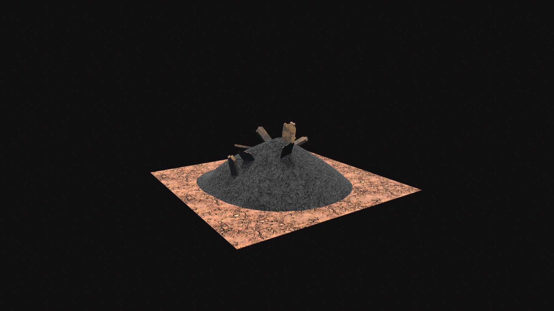 3D Medieval Coal Stack 01 - TurboSquid 2320864