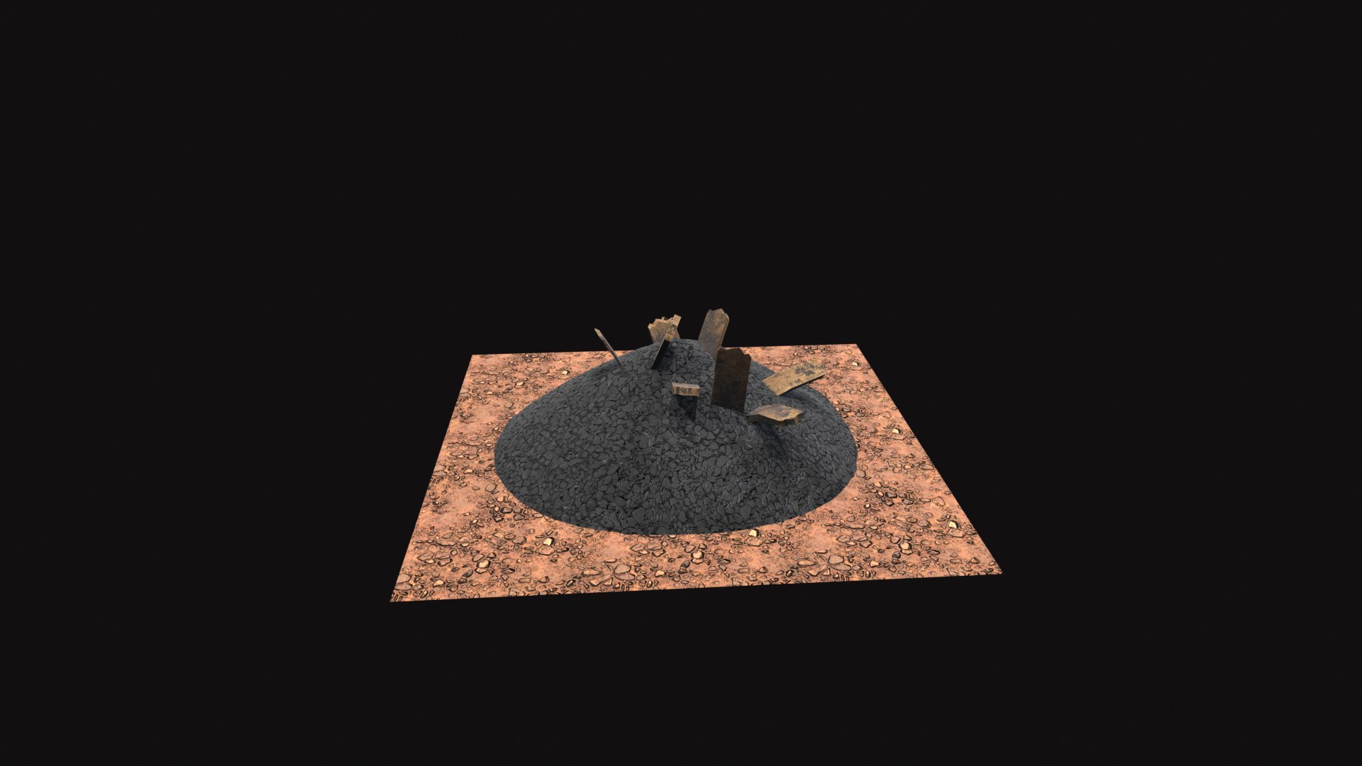 3D Medieval Coal Stack 01 - TurboSquid 2320864