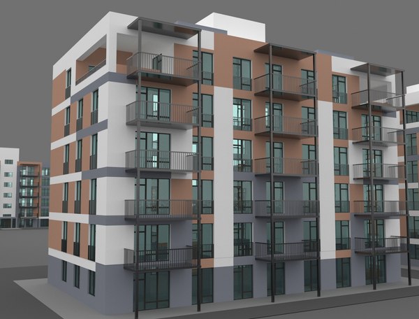 3D hotel building revit scene - TurboSquid 1536674