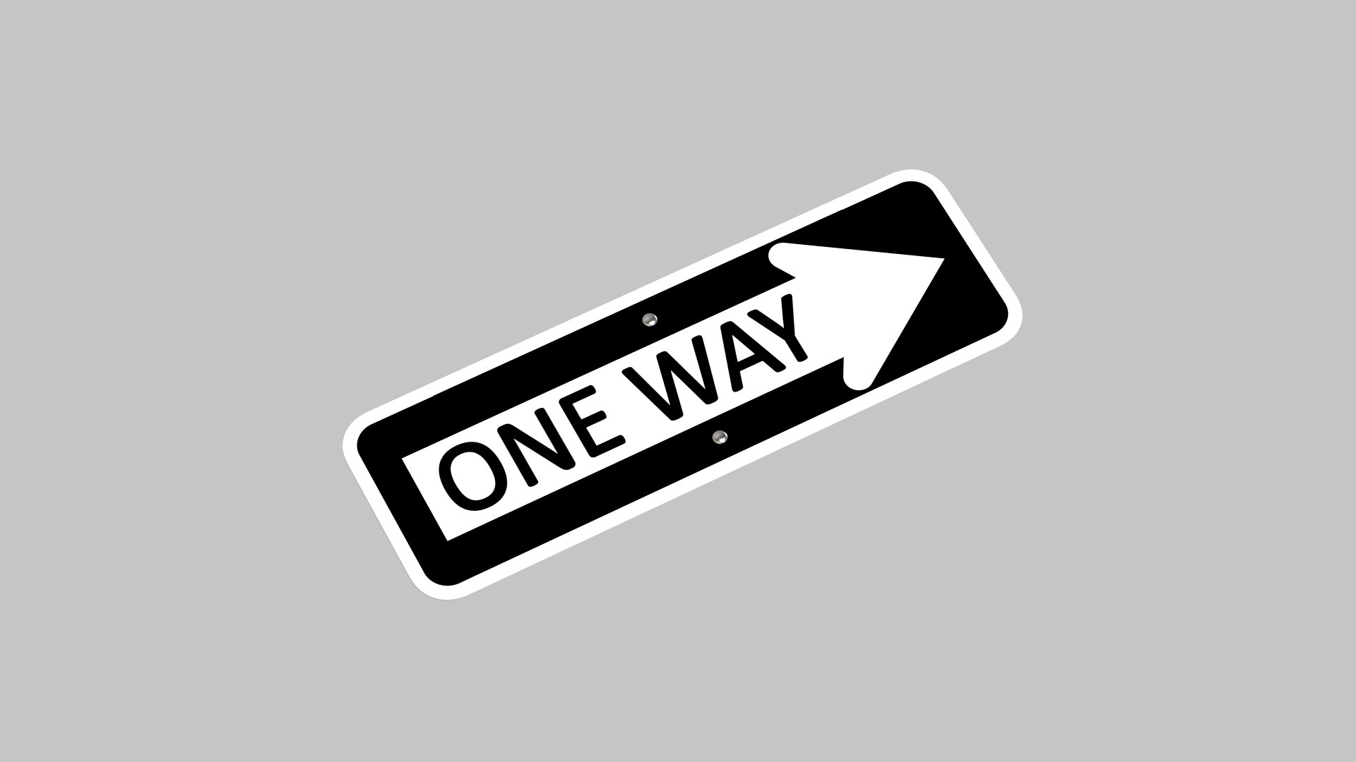 Urban Street Sign Way Model - TurboSquid 1528272