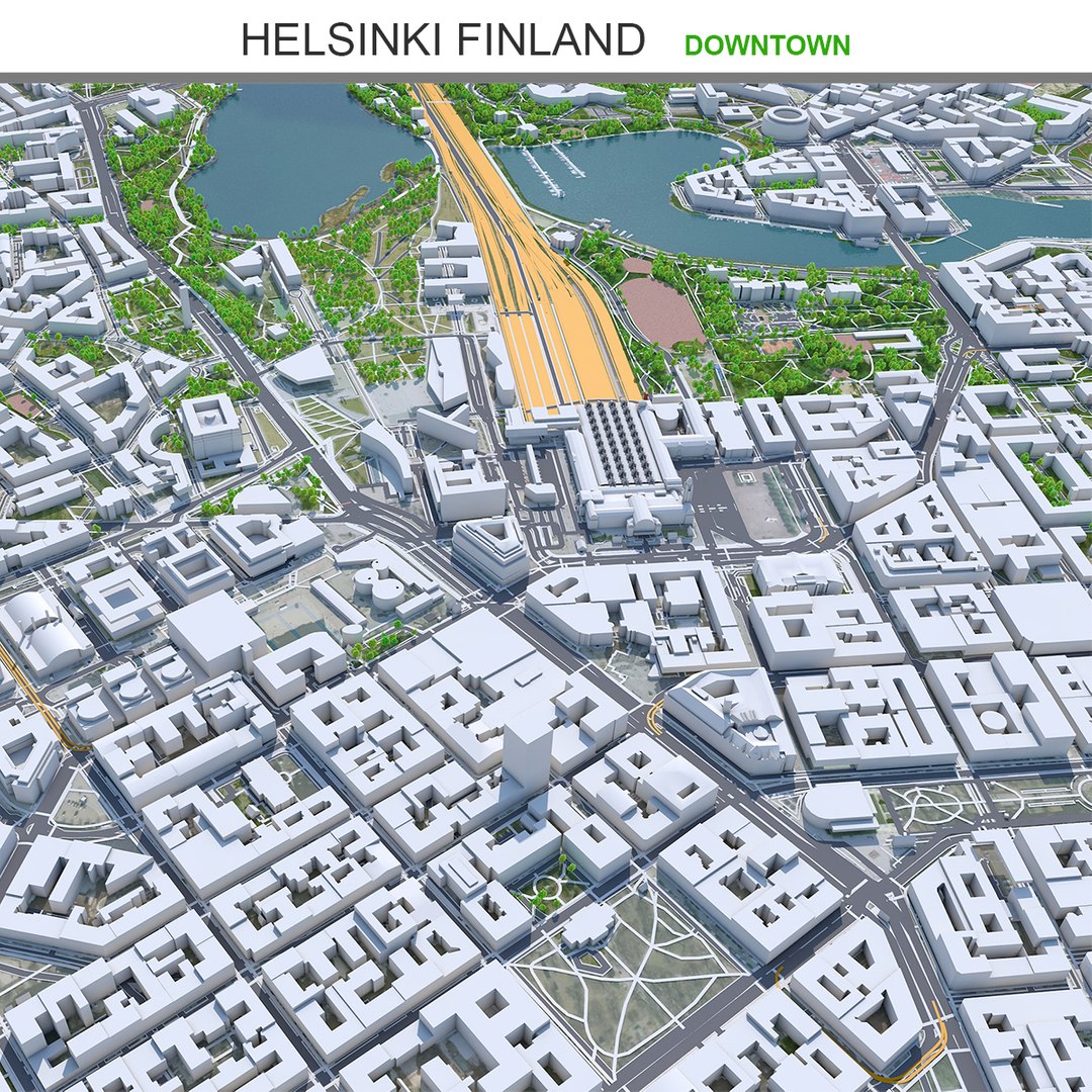 3D Helsinki Downtown Finland - TurboSquid 1988999