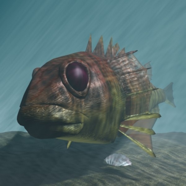 3d model lion fish rascasse