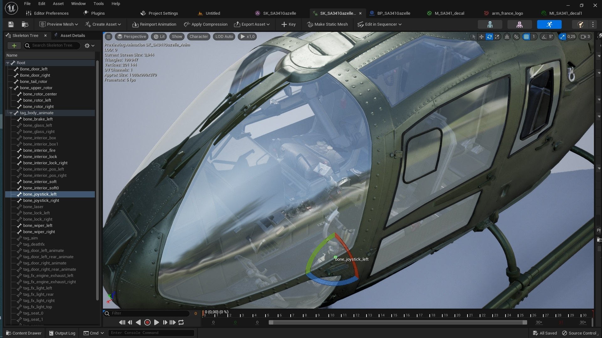 3D Rigged SA 341 342 Gazelle Helicopter - TurboSquid 2415534