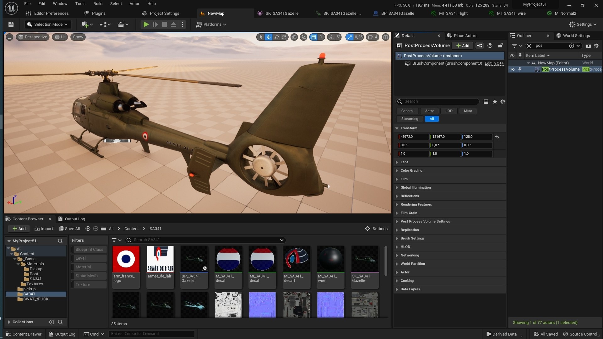 3D Rigged SA 341 342 Gazelle Helicopter - TurboSquid 2415534