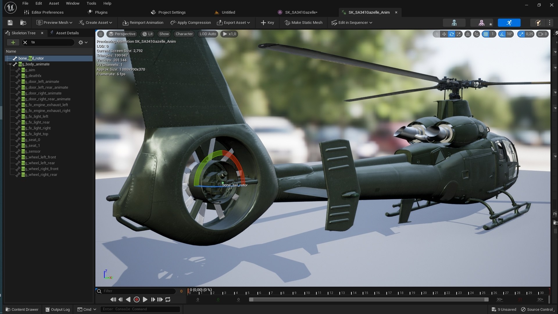 3D Rigged SA 341 342 Gazelle Helicopter - TurboSquid 2415534