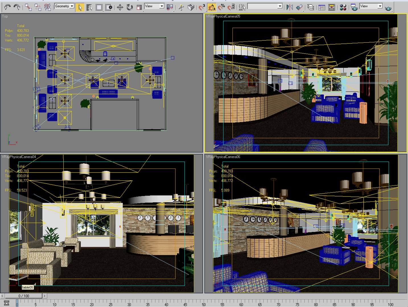Hotel Reception 3d Max