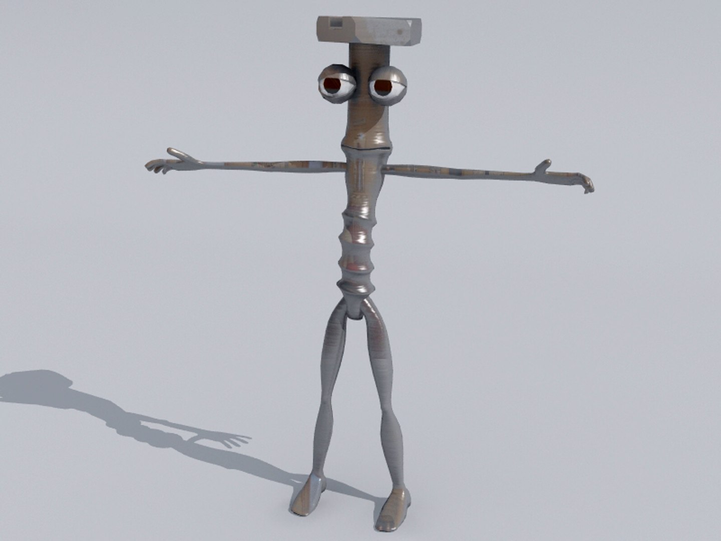 Rigged Animation Bones 3d Model