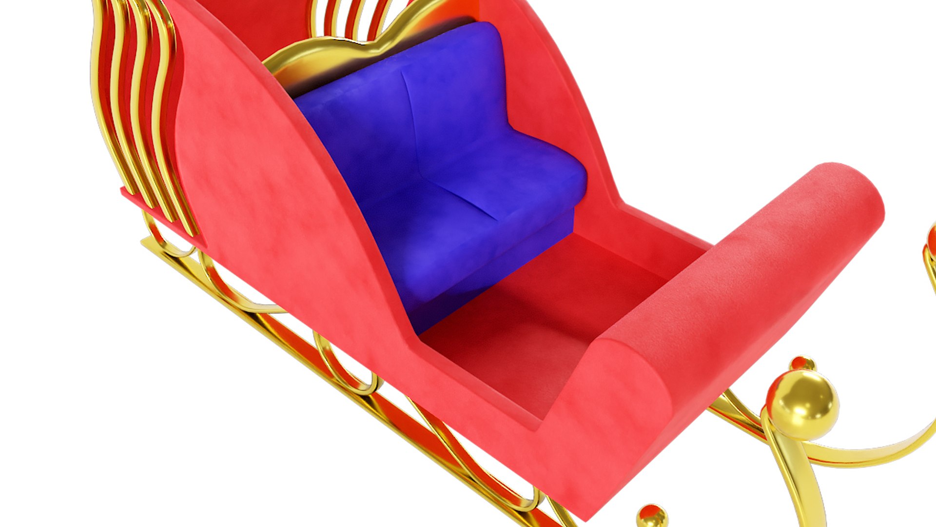 3D model Santa Claus Sleigh 3d model - TurboSquid 2147574