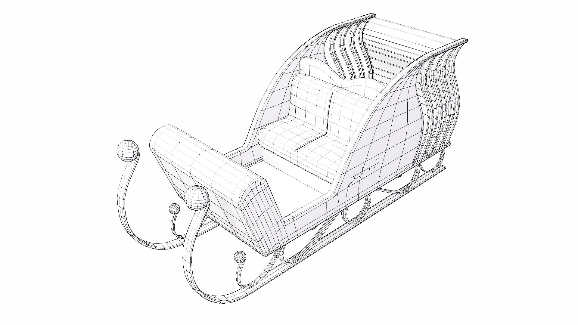 3D model Santa Claus Sleigh 3d model - TurboSquid 2147574