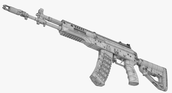 Assault ak-12 materials 3D model - TurboSquid 1486892