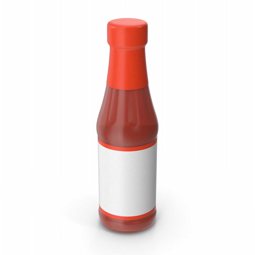 Hot Sauce Bottle 3D Model - TurboSquid 1902120