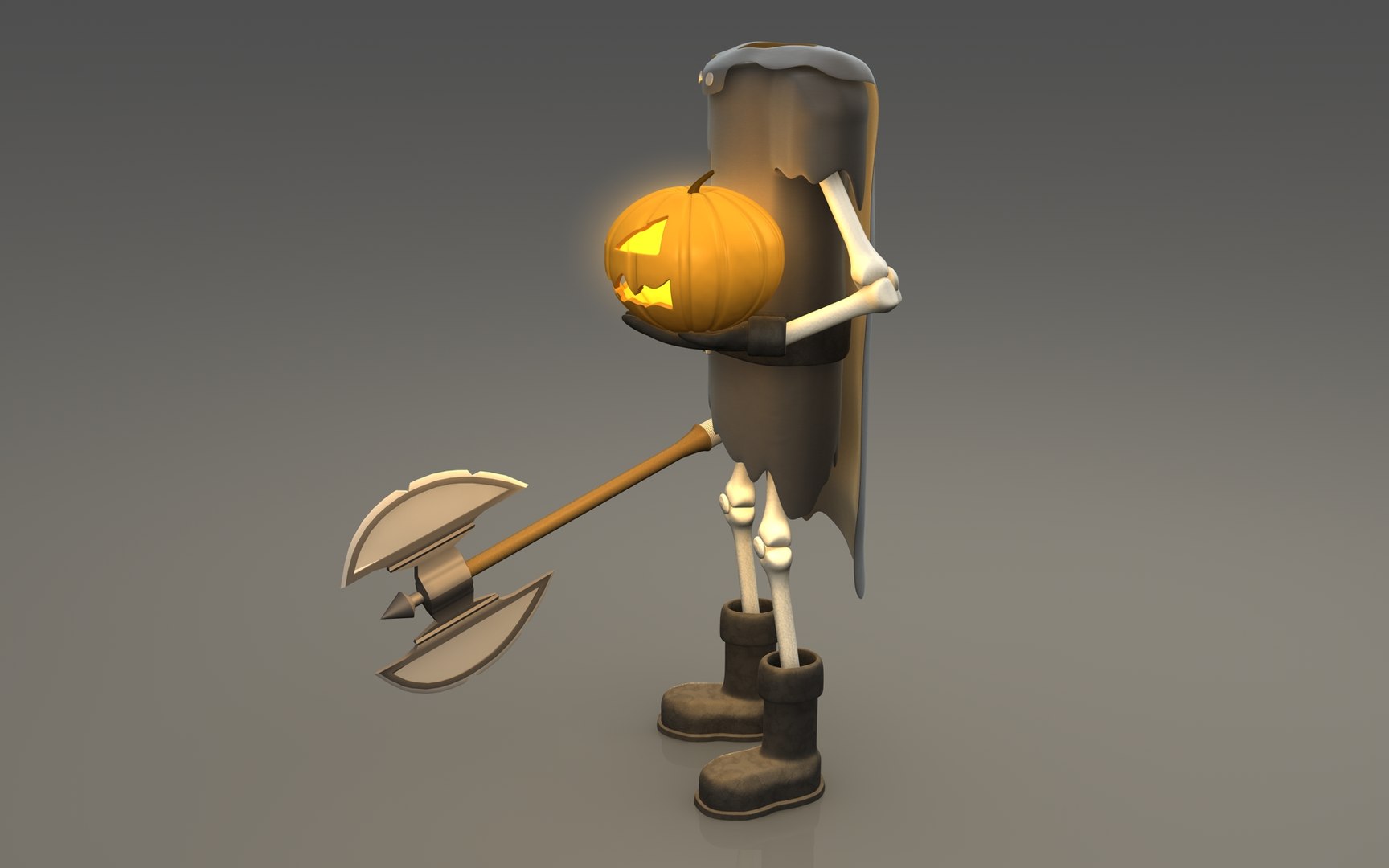 3d 3ds Headless Horseman