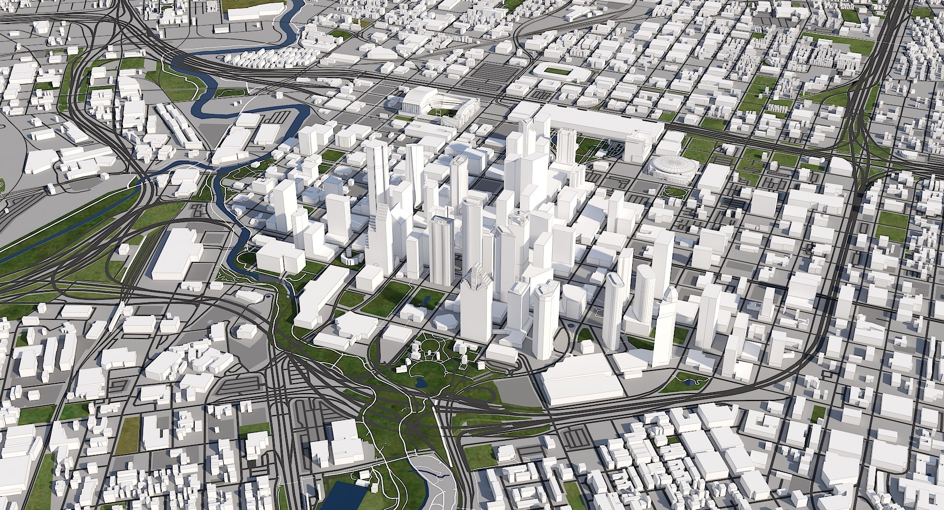 2019 Houston City 3D Model - TurboSquid 1417521