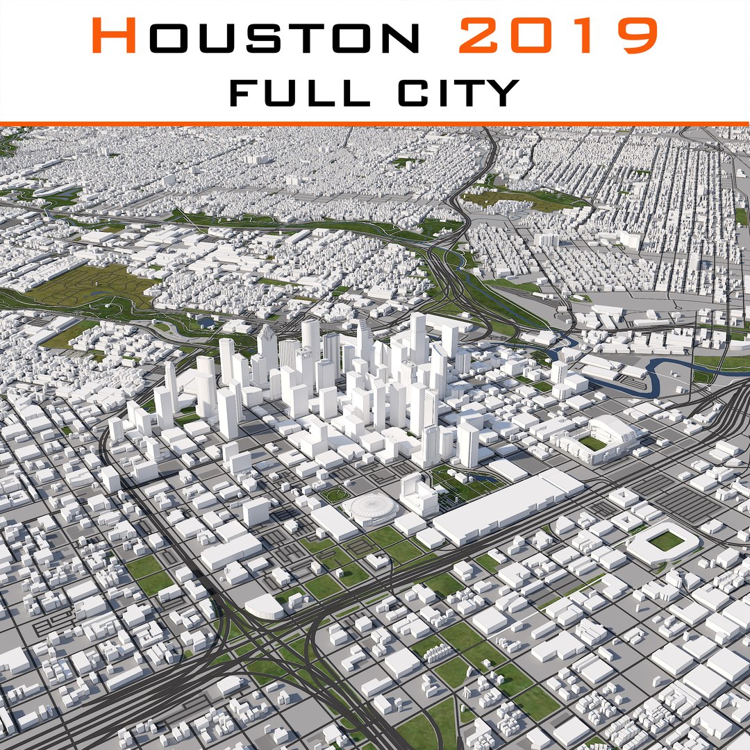 2019 Houston City 3D Model - TurboSquid 1417521