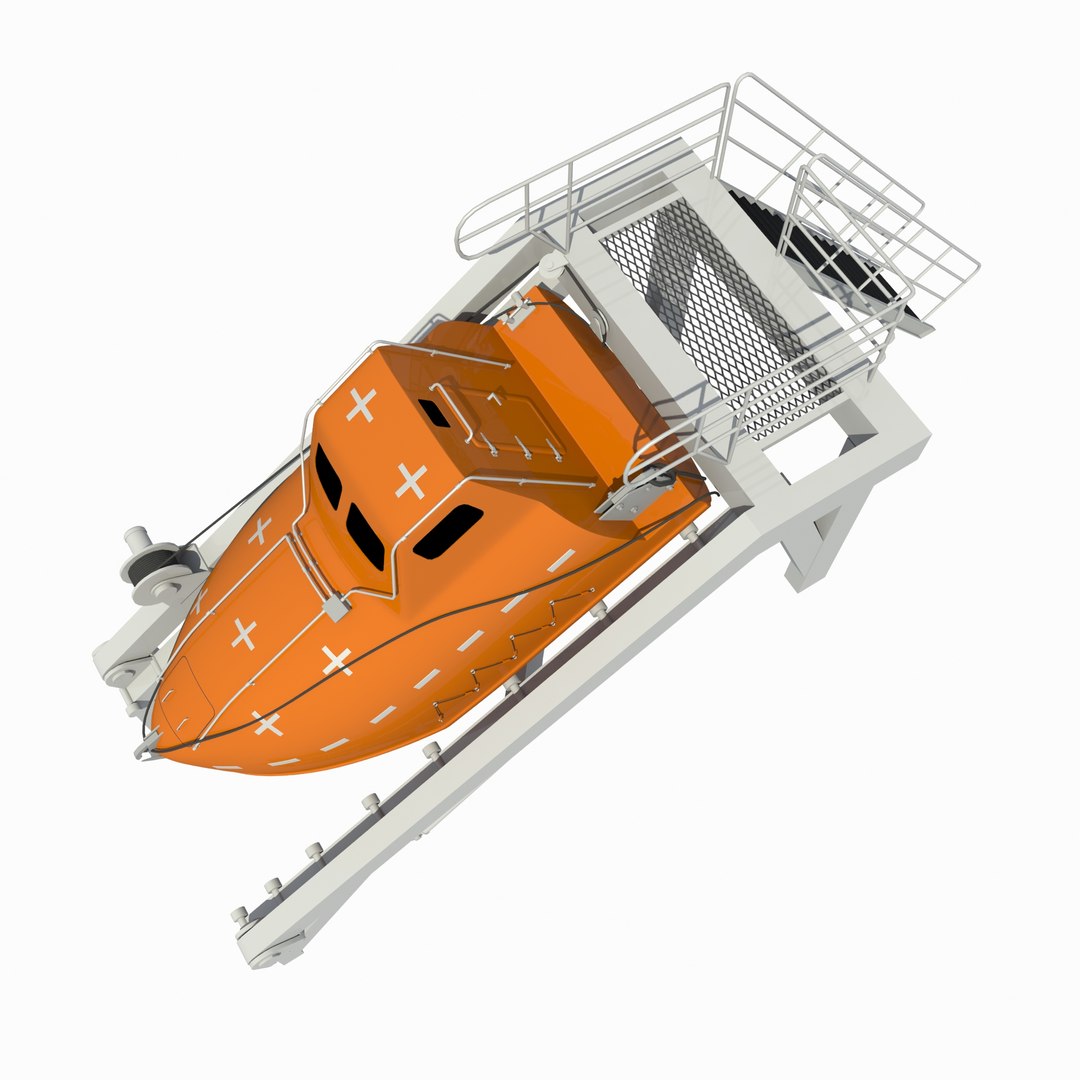 Free Fall Lifeboat 3D Model - TurboSquid 1983760