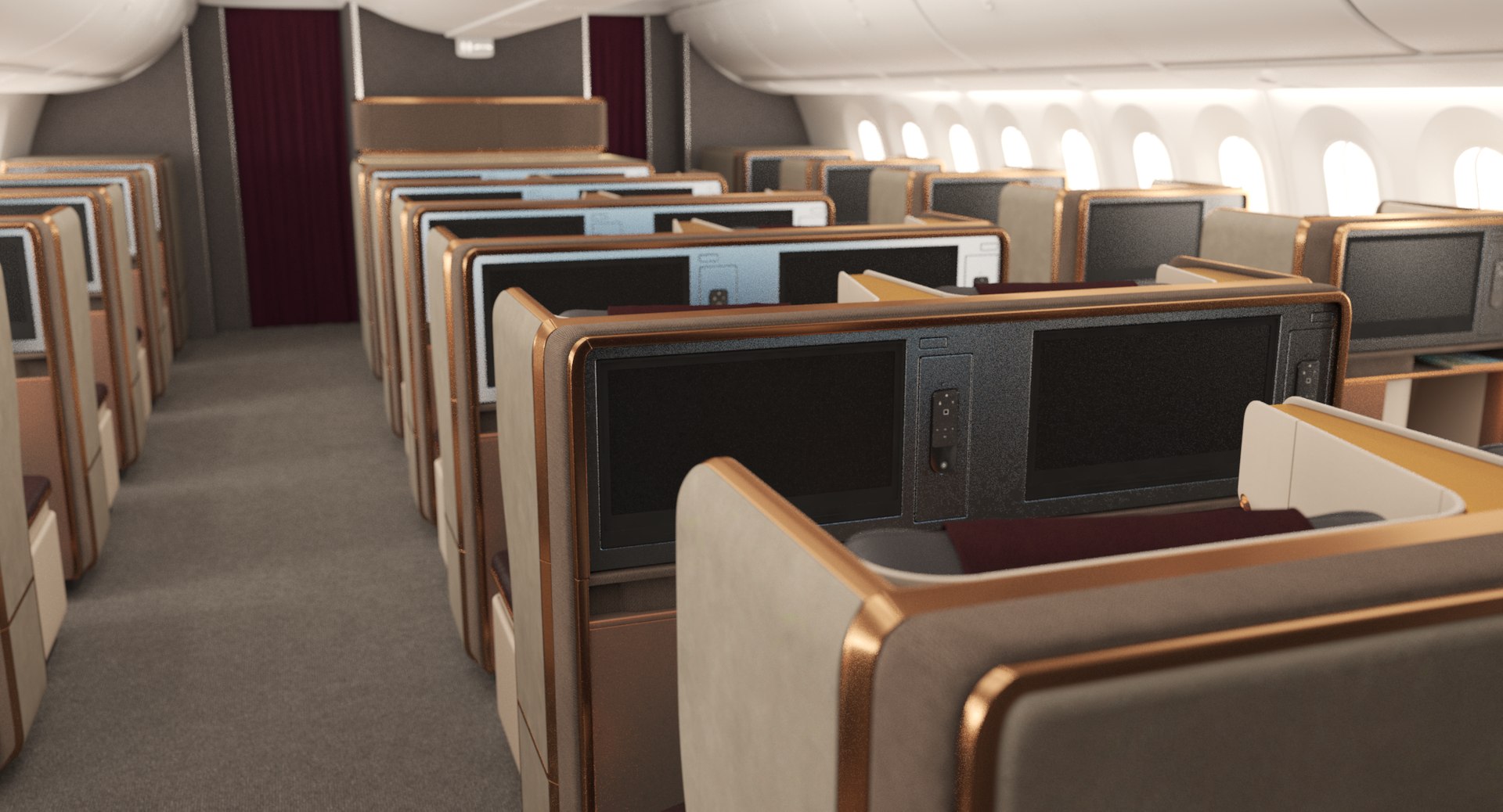 3D Boeing B787 Interior VIP Cabin Night 3D Model - TurboSquid 2179762