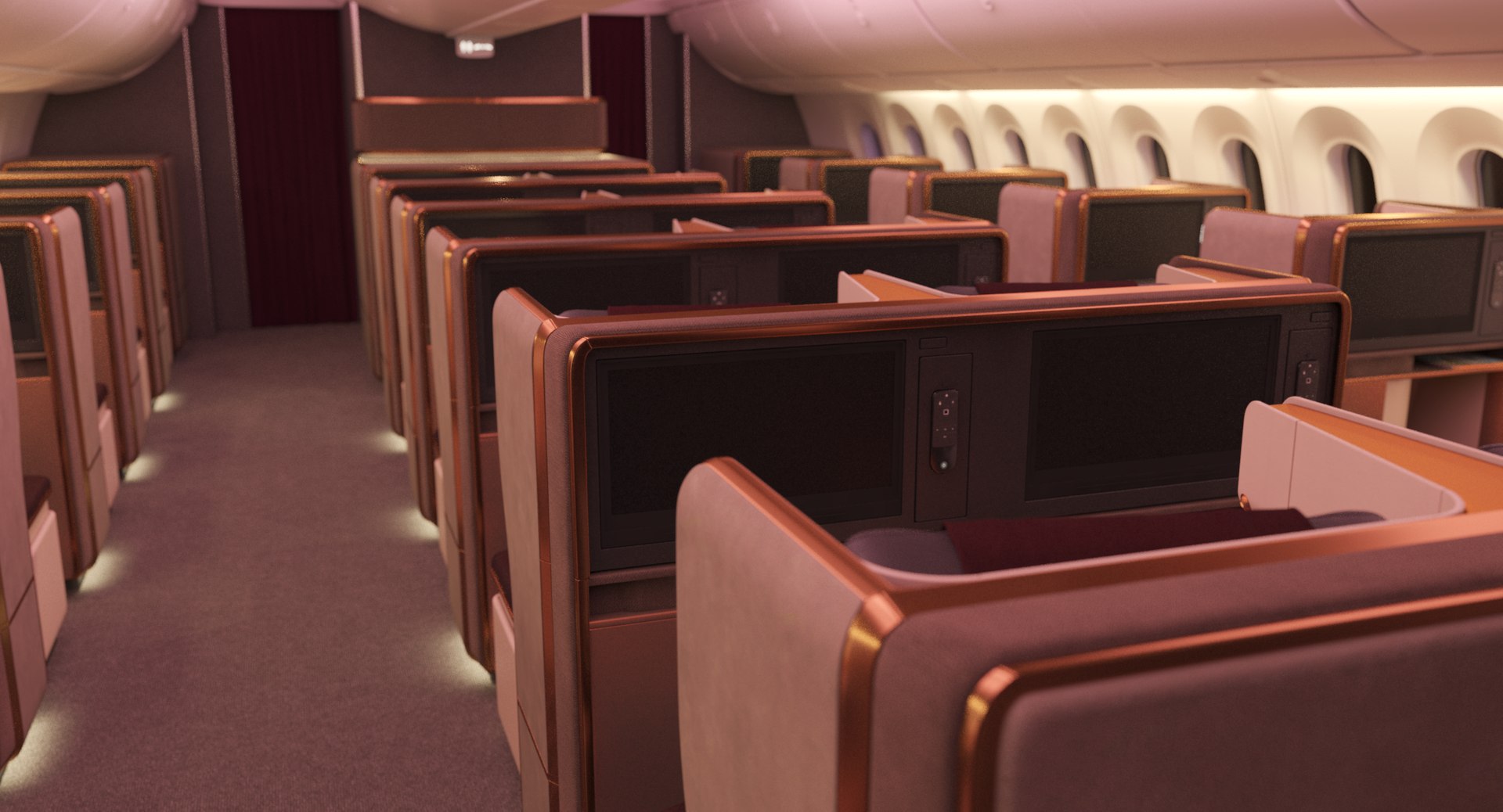 3D Boeing B787 Interior VIP Cabin Night 3D Model - TurboSquid 2179762