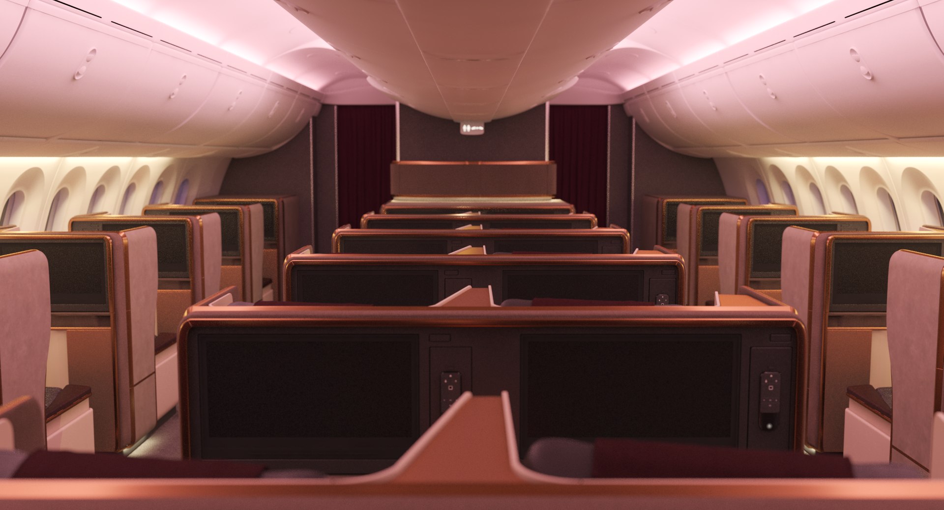 3D Boeing B787 Interior VIP Cabin Night 3D Model - TurboSquid 2179762