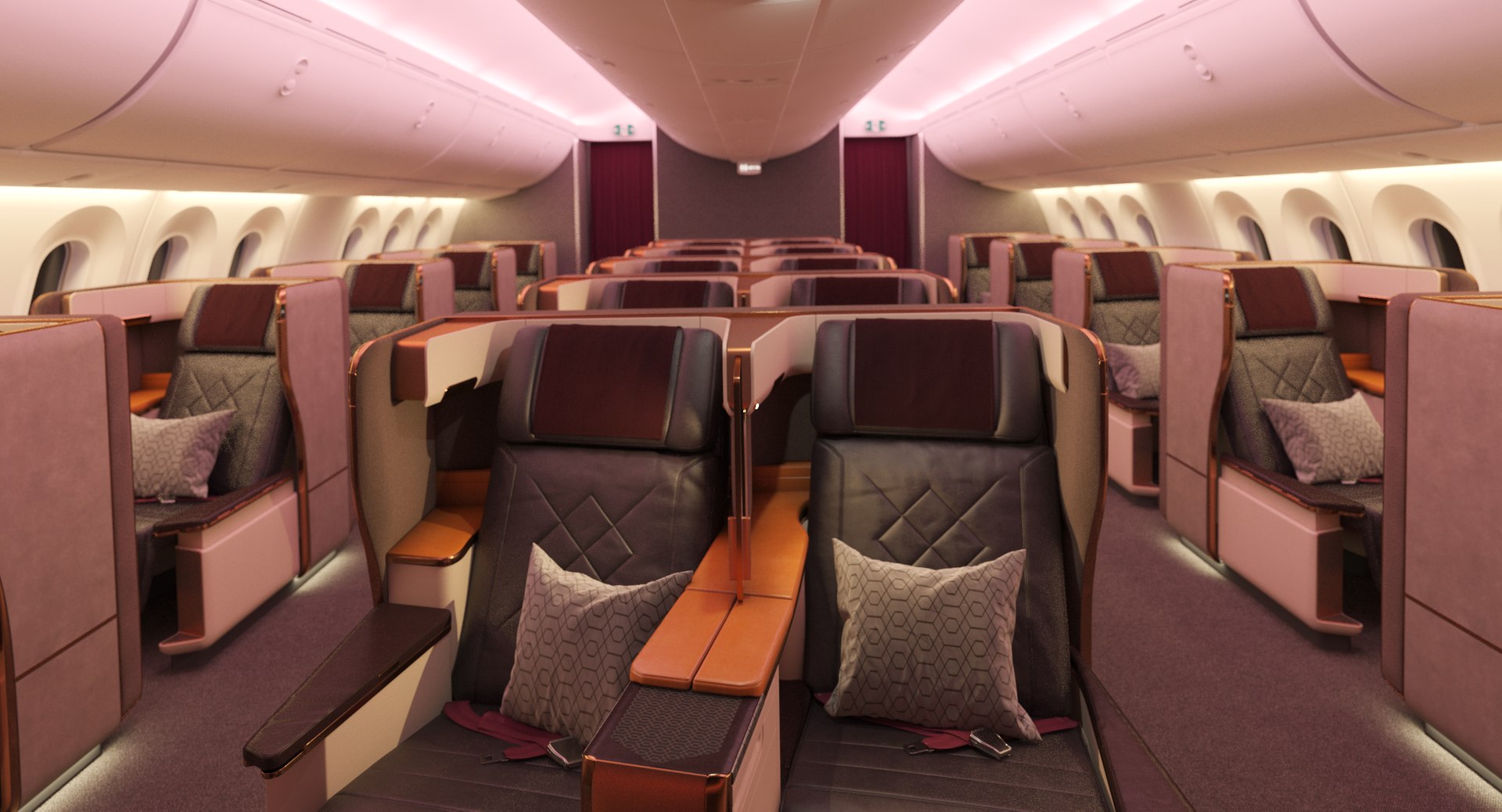 3D Boeing B787 Interior VIP Cabin Night 3D Model - TurboSquid 2179762